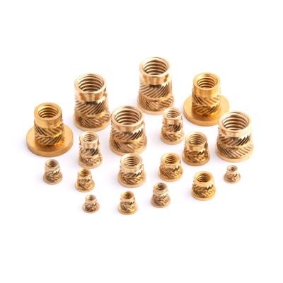 China Brass Heat Set Inserts for Smart Home Appliances Custom Thread Lead Free Precision Fasteners for sale