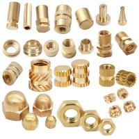 China High Torque Brass Knurled Insert Nuts Custom Diamond Straight Thread Precision Fasteners for sale