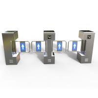 China Electric Security Vertical Revolving Turnstile Gate , Automatic Swing Gate Turnstile for sale
