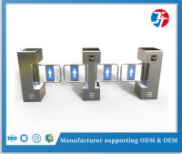 China Electric Security Vertical Revolving Turnstile Gate , Automatic Swing Gate Turnstile for sale