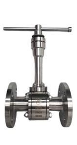 China ISO9001 aprovou a válvula de bola criogênica manual dos SS - conexão da flange à venda