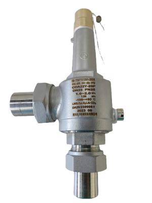 China DN25-PN25 Full Open PTFE Cryogenic Safety Valve Threaded CF8 CF3 for sale