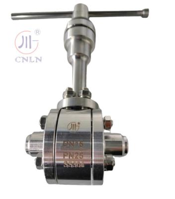 China DN15 válvula de esfera criogénica CDQ61F de aço inoxidável para gás líquido LNG/LOX/LN2/LAR/LCO2 à venda