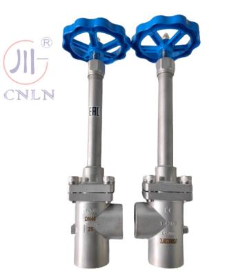 중국 스테인리스 스틸 DN32 PN50 LNG/LOX/LN2/LAR용 냉동 구구 밸브 각형 판매용