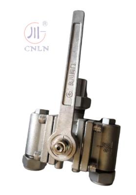 중국 낮은 온도 3 차원 볼 밸브 DN25 스테인리스 스틸 LNG / LOX / LN2 / LAR / LCO2 액체 가스 판매용