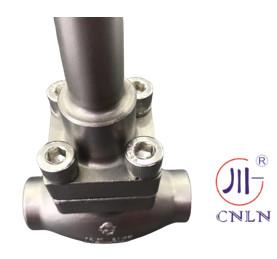 중국 DN10-100 줄기 크로이오겐 밸브 PTFE 밸브 손바퀴 -196 +80°C 판매용