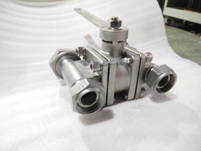 중국 스테인레스 스틸 냉동 3 차원 볼 밸브 DN25 LNG / LOX / 액체 가스를 위해 판매용