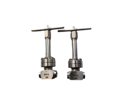 China LNG LOX LIN LAR LCO2 Tank Cryogenic High Pressure Globe Valve High quality PN320 Valve for sale