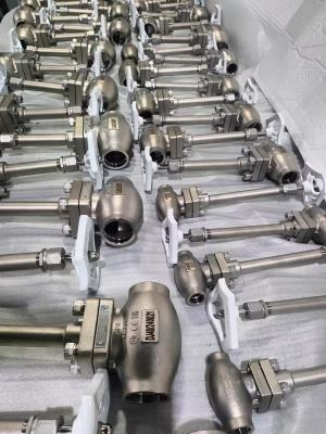 China Válvula globo criogênica de haste longa DN15 CF8 CF3 Solda de encaixe à venda