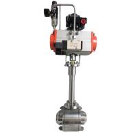 China DN50 Ball Cryogenic Pneumatic Valve Stainless Steel SS304 for Low Temperature Applications -196°C to +80°C for sale