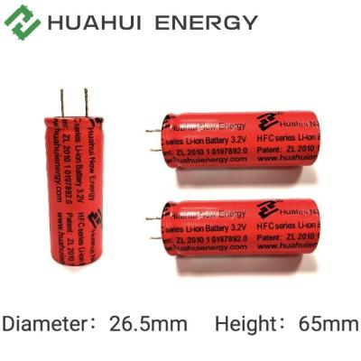 Cina 5C-10C Lifepo4 26650 3,2 batterie ad alta temperatura di V 3000mah Huahui in vendita