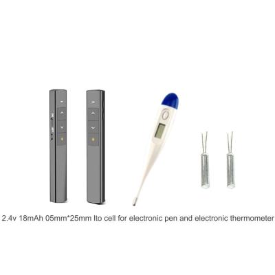 Cina cellule del titanato del litio di 2.4V 18mAh in vendita