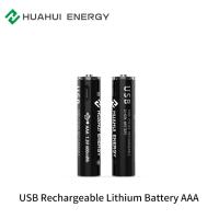 China 1.5V USB Cylindrical Rechargeable Battery with Work Temperature -20C to 60C for sale