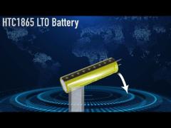 2.4V 1300mAh 18650 LTO Battery Cell Lithium Titanate Battery Lithium Ion Battery