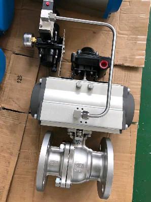 Quality Pneumatic Control Flange Type Stainless Steel Ball Valve Double Acting Spring for sale