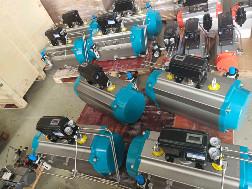 China Hard Anodized Aluminum Alloy Pneumatic Valve Actuator With Limit Switch Box for sale