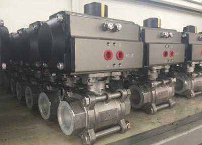 Cina Valvola a sfera pneumatica industriale OEM con attuatore a doppia azione a azione singola in vendita