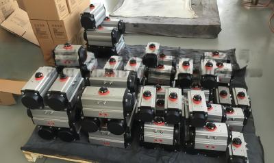 China AT Series Rack And Pinion Air Pneumatic Actuator For Ball Valve Butterfly Valve for sale