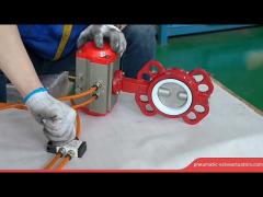 Low Temperature Rack And Pinion Pneumatic Actuator AT Series Pneumatic Rotary Actuator