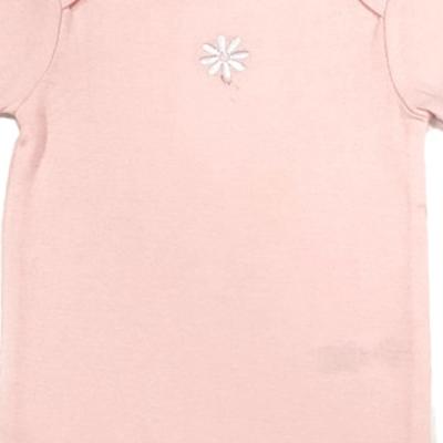 中国 短袖 長さcm ピンク 柔らかい綿 編み物 丸い首 スナップボタン ベビー ロンパー 販売のため