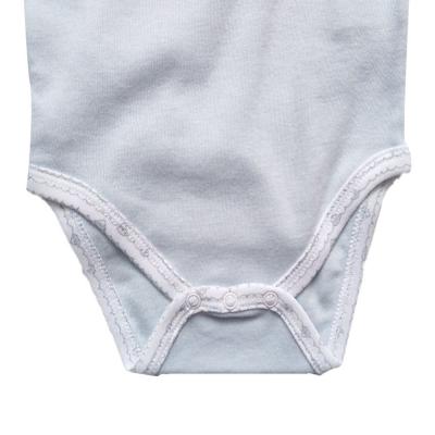 China Short Sleeve Snap Button Design Summer Baby Clothes Romper 100% Cotton Customized Color for sale