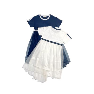 Cina Giubbotto a strati antistatici O-neck cotone pizzo corto abito estivo per bambini bambine in vendita