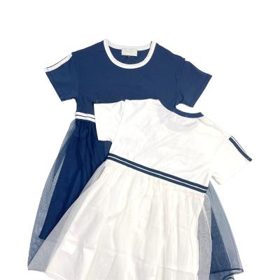 Cina Giubbotto a strati antistatici O-neck cotone pizzo corto abito estivo per bambini bambine in vendita