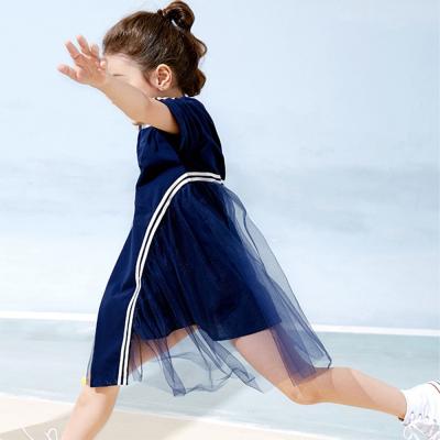 Cina Giubbotto a strati antistatici O-neck cotone pizzo corto abito estivo per bambini bambine in vendita