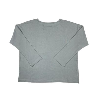 Cina T-shirt per bambini a manica piena in cotone sostenibile Pullover per bambini da 3 a 10 anni in vendita