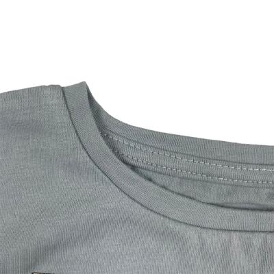 Cina T-shirt per bambini a manica piena in cotone sostenibile Pullover per bambini da 3 a 10 anni in vendita