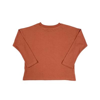 China Verschillende stijlen Langmouw Anti-Schrimp Kinderen Meisjes Kleding los T-shirt voor kinderen Te koop