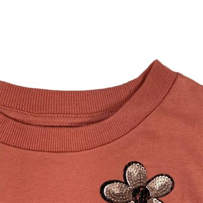 China Verschillende stijlen Langmouw Anti-Schrimp Kinderen Meisjes Kleding los T-shirt voor kinderen Te koop