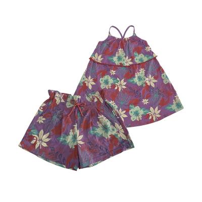 China Carton Patroon Katoen Jersey Kinderen Kleding Set Kortbroek Kleding Mode Meisje Kinderen Rok Te koop
