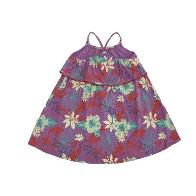 China 2022 Engelse stijl katoen prachtige sling bloemige kleding voor kinderen sets voor meisjes Custom sling Te koop