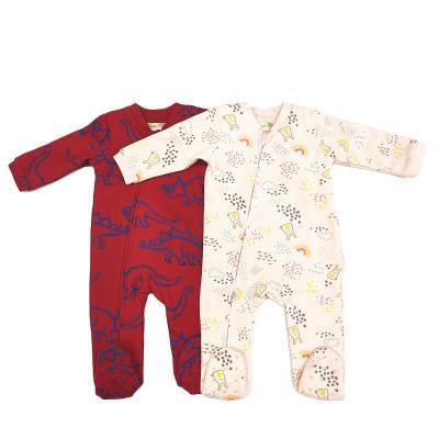 Cina Cotton Baby Romper Set con Disegno a Piedi Colorato Personalizzato Corpo Dormente Neonato in vendita