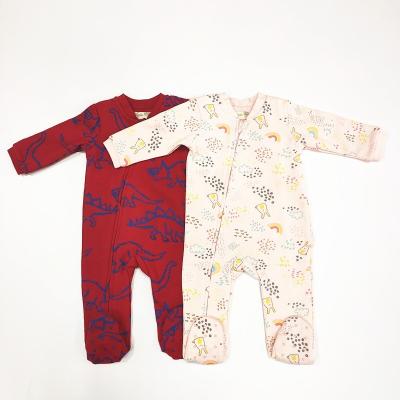 Cina Cotton Baby Romper Set con Disegno a Piedi Colorato Personalizzato Corpo Dormente Neonato in vendita