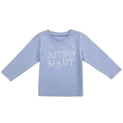 China O-Neck Jungen und Mädchen Langärme Weiß Baby T-Shirt Cartoon Baumwolle Babykleidung zu verkaufen