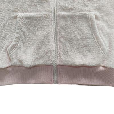 Cina Hoodie donna su misura Soft Hand Feel Women Zipper Hoodie 240gm Coral Velvet Vest Hoodies in vendita