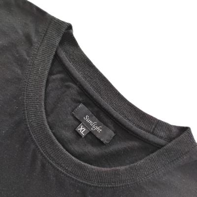 Cina T-shirt anti-rughe oversize da uomo con tasca anteriore T-shirt di cotone semplice in vendita