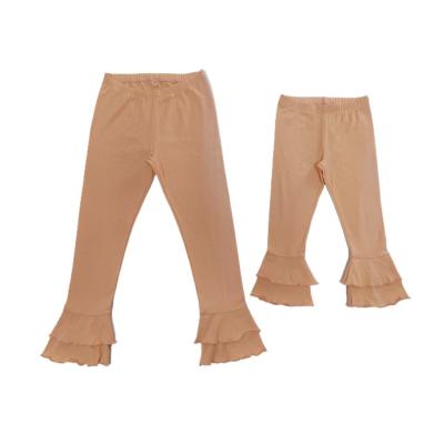 Cina Leggings Ragazze Stile Moda Bambini Personalizzare Piccole Ragazze Soft With Ruffle Leggings in vendita