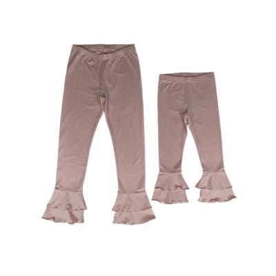 Cina Leggings Ragazze Stile Moda Bambini Personalizzare Piccole Ragazze Soft With Ruffle Leggings in vendita