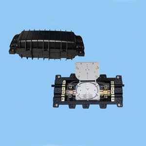 China GPJ305-2  Horizontal Type Fiber Optic Splice Closure with 4 fiber cable in-out round ports for sale