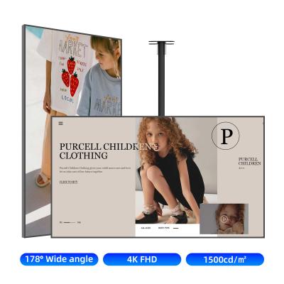 China Indoor Wall Mounted Digital Signage Advertising Display Screens 43 to 86 Inch Solution for sale