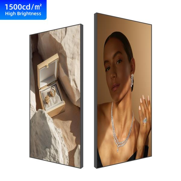 Quality 4K UHD 55 Inch High Brightness Digital Signage 1500 Nits LCD Display Screen for Store Window Advertising for sale