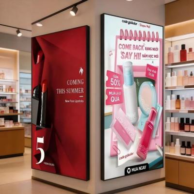 China DLED 1500cd/m2 LCD Digital Signage Display Screen 43-86 Inch 4K UHD For Retail Store Window Advertising for sale