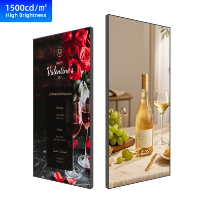 China Commercial 55 Inch Indoor LCD Digital Signage Display 1500Nits High Brightness Screen Android 11 for sale