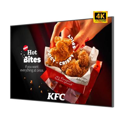 China 4K UHD Commercial LCD Digital Signage Display Android Advertising Screen For Indoor Digital Poster Media for sale
