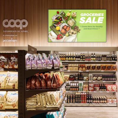 China 55 Inch Indoor Wall Mounted Digital Signage Display 4K UHD LCD Advertising Display Screen Android 11 for sale