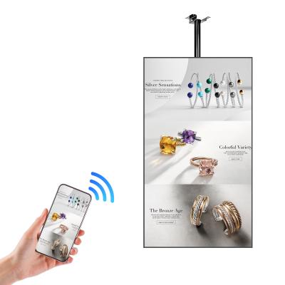 China 4K UHD Hanging Ceiling Signage 55