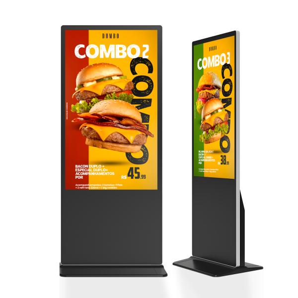Quality 4K UHD Indoor LCD Digital Signage Advertising Display Board Floor Standing Android Commercial Screen for sale